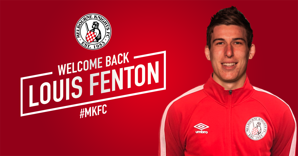Fenton returns to Somers St » Melbourne Knights FC