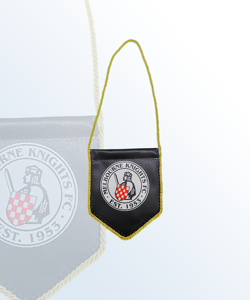 MKFC Rear-view Flag - Black » Melbourne Knights FC